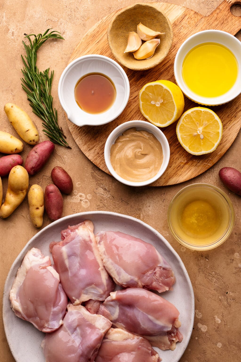 Lemon Rosemary Chicken Thighs with Potatoes | A Simple Palate