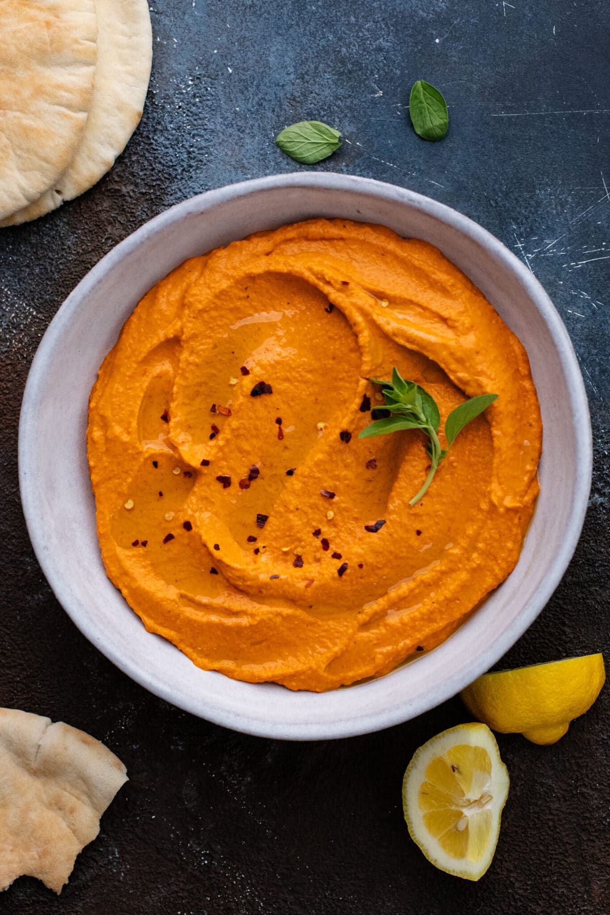 5-Minute Roasted Red Pepper Hummus – A Simple Palate