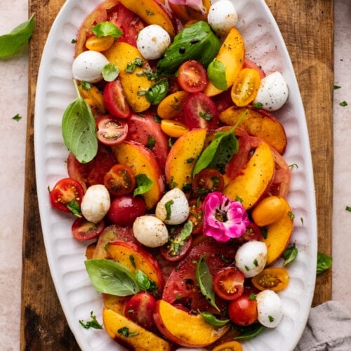 Peach Caprese Salad A Simple Palate