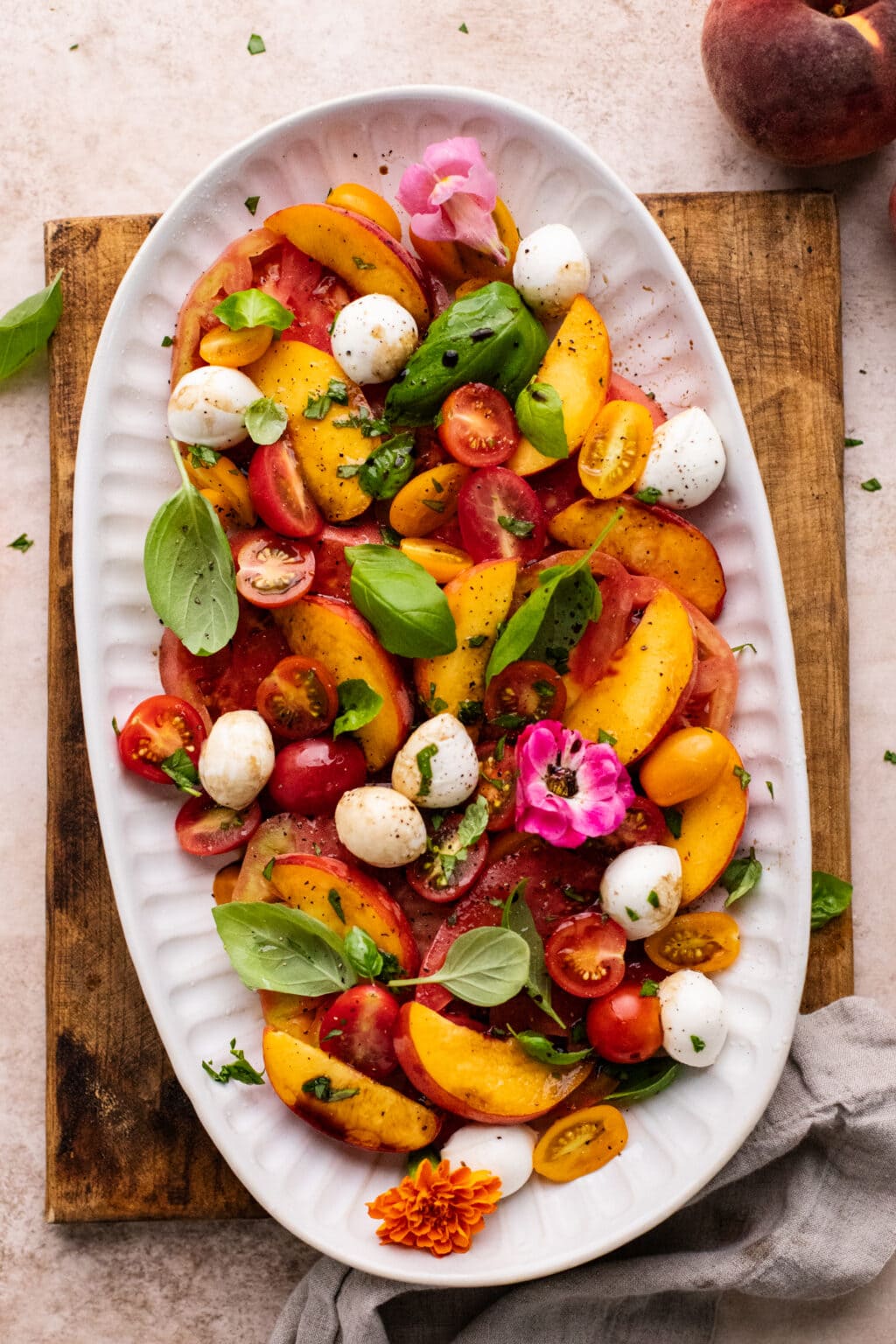 Peach Caprese Salad – A Simple Palate