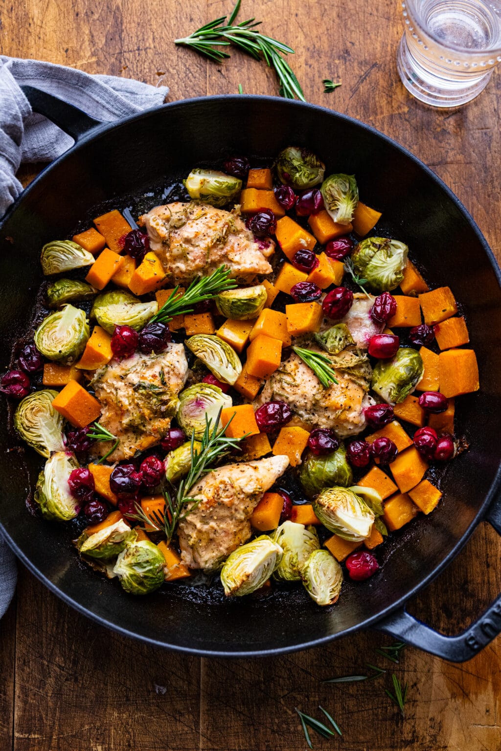 Autumn Roasted Chicken and Butternut Squash Skillet – A Simple Palate