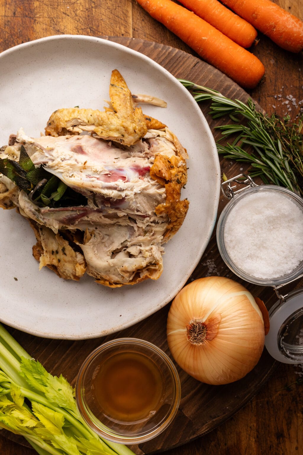 Homemade Chicken Stock (with leftover roast chicken) – A Simple Palate