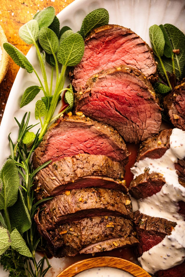 Filet of Beef Tenderloin with Creamy Horseradish Sauce – A Simple Palate