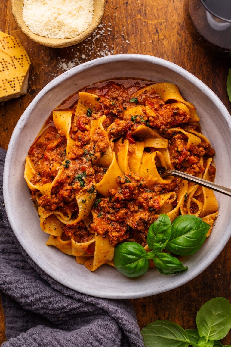 Authentic Pappardelle Bolognese (ragù alla bolognese) – A Simple Palate